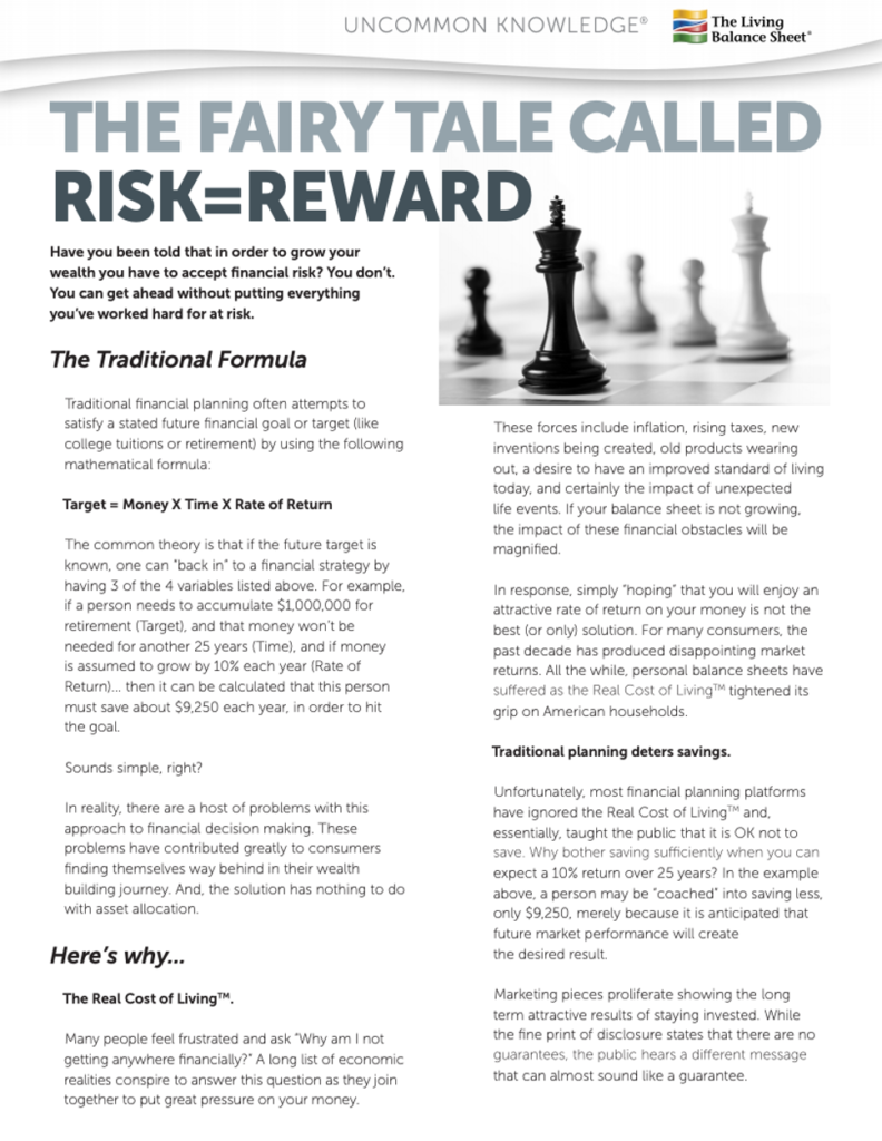 The Fairy Tale Called Risk=Reward - Elevate, Inc.