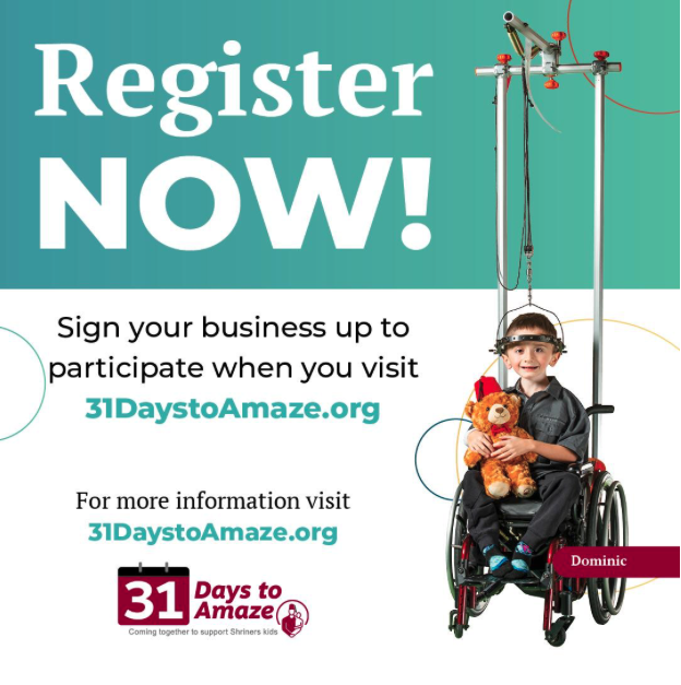Shriners Children’s 3rd annual 31 Days to Amaze campaign is just around ...